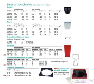 Phoenix Planter Collection